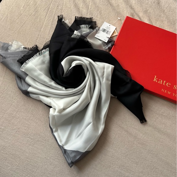 kate spade | Accessories | Nwt Kate Spade Silk Scarf Large | Poshmark
